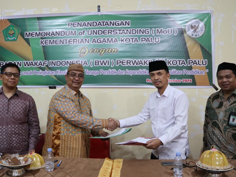 Kemenag Kota Palu Teken MoU bersama BWI